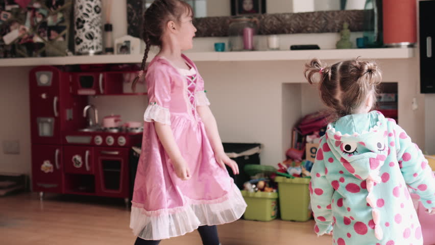 Girls Singing and Dancing in Stock Footage Video (100% Royalty-free ...